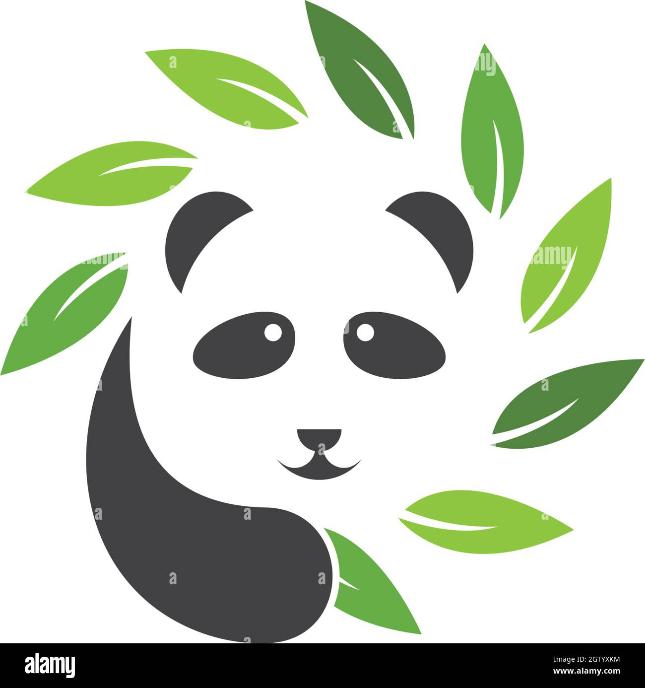 panda logo template vector illustration Stock Vector Image & Art - Alamy
