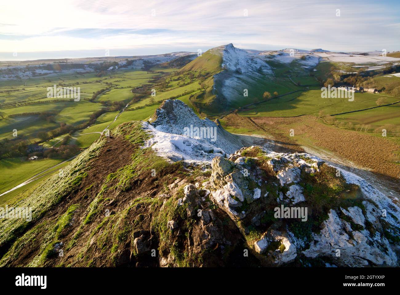 View overlooking Chrome Hill, Buxton, taken from Parkhouse Hill. The ...