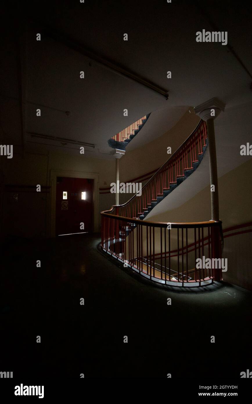 Abandoned building staircase hi-res stock photography and images - Alamy