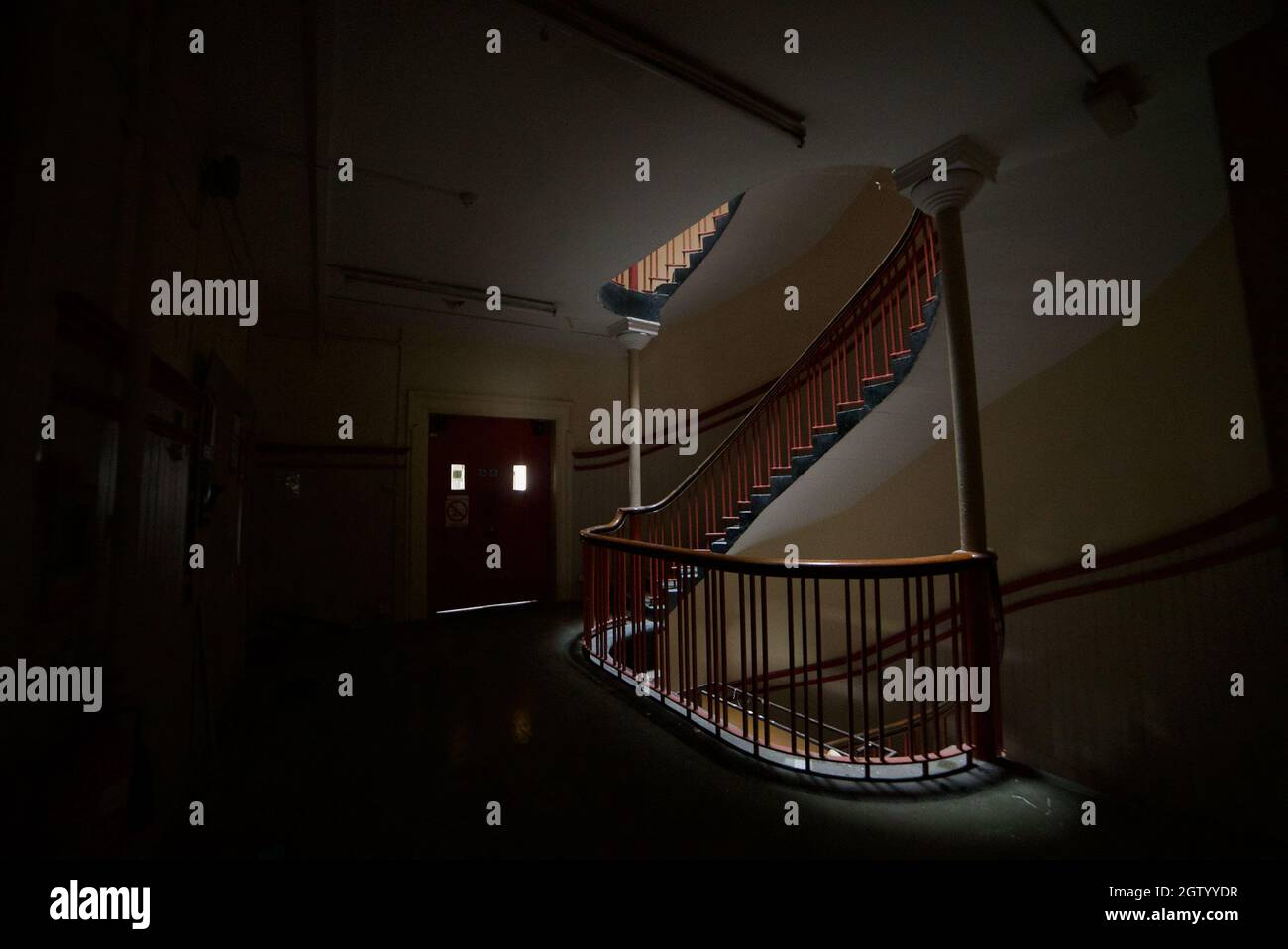Unique winding staircase at the disused Zoology building of Liverpool ...