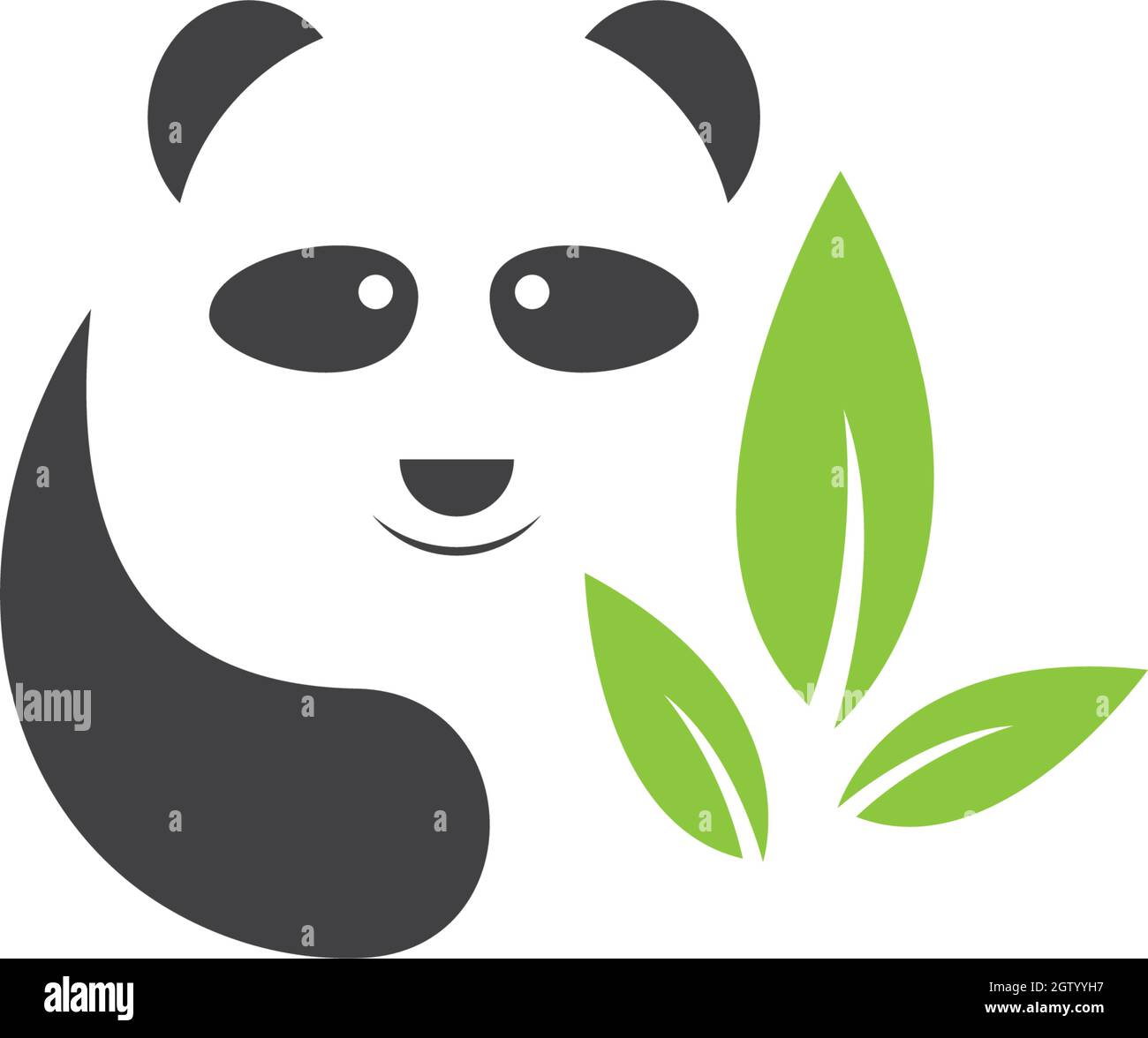 Panda logo template hi-res stock photography and images - Alamy