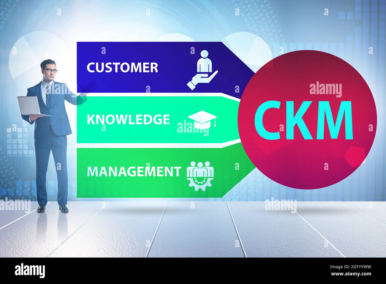 Customer knowledge management business and marketing concept Stock ...