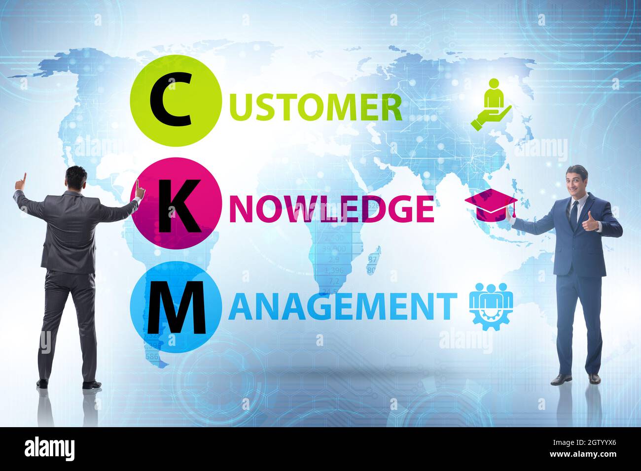 Customer knowledge management business and marketing concept Stock ...