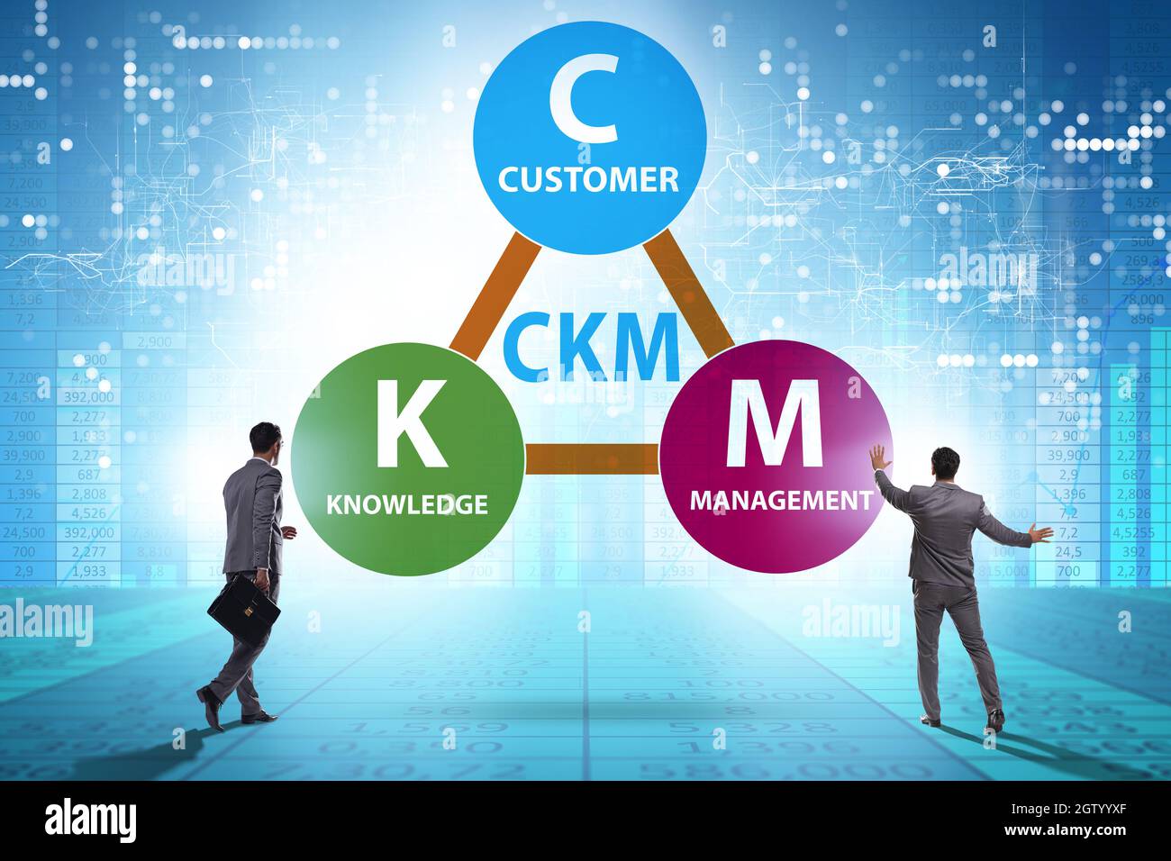 Customer knowledge management business and marketing concept Stock ...