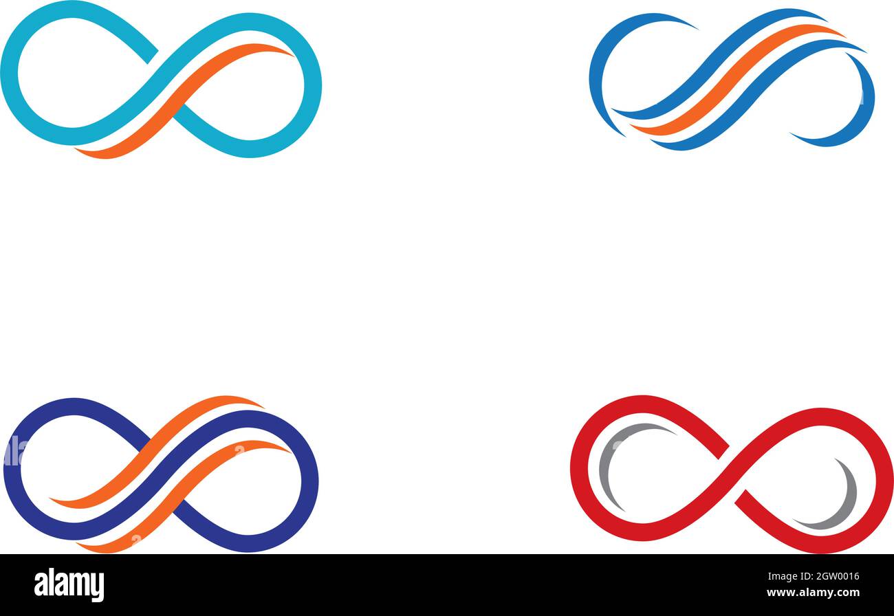 Infinity set logo Vector icon template Stock Vector Image & Art - Alamy