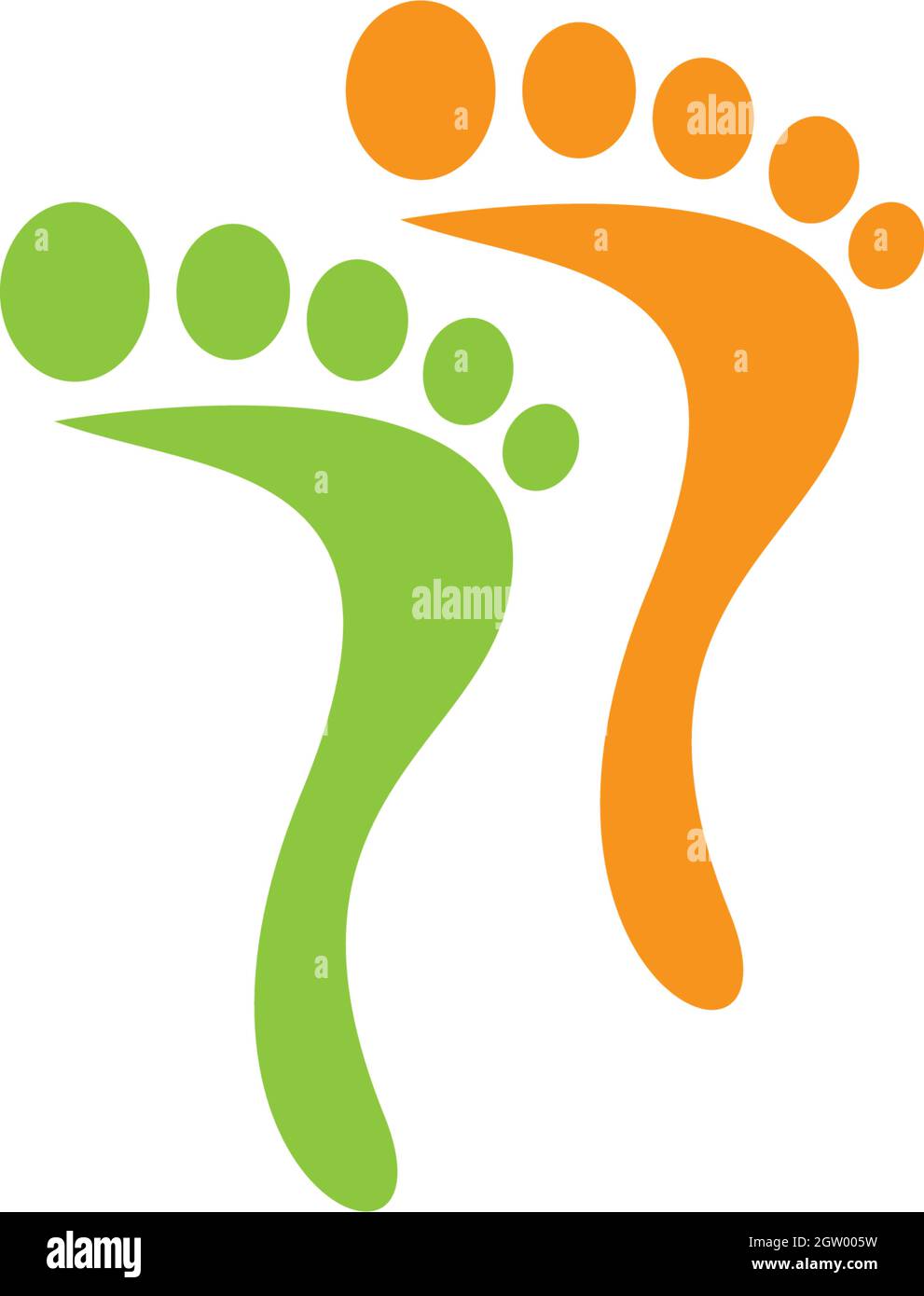 foot ilustration Logo vector Template Stock Vector Image & Art - Alamy