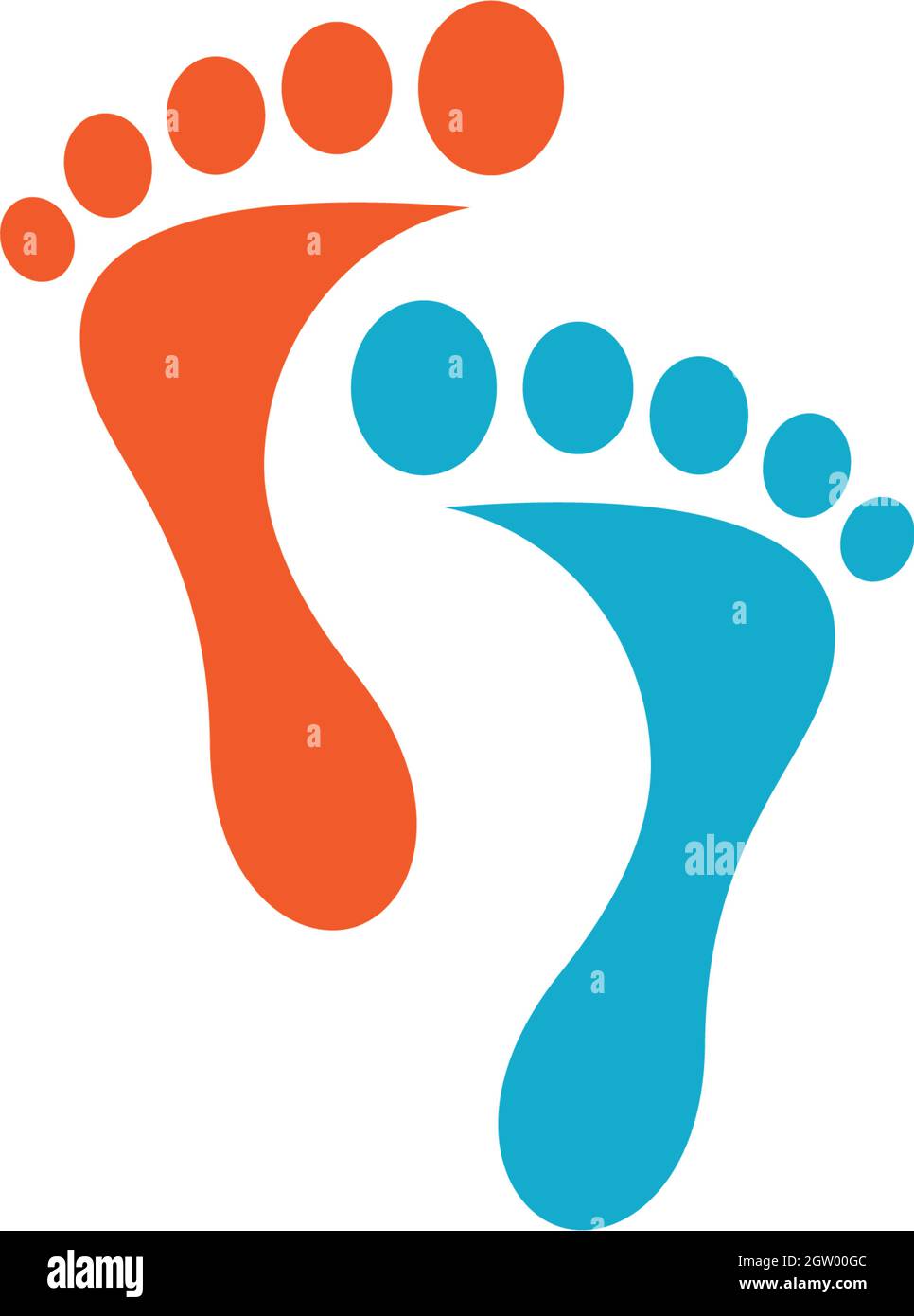 foot ilustration Logo vector Template Stock Vector Image & Art - Alamy