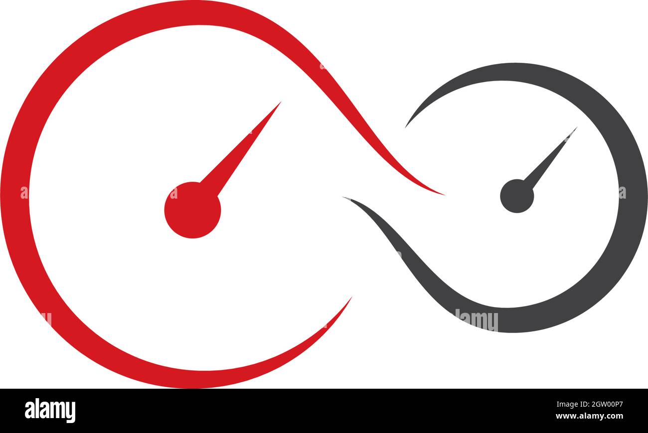 clock faster logo vector template Stock Vector Image & Art - Alamy