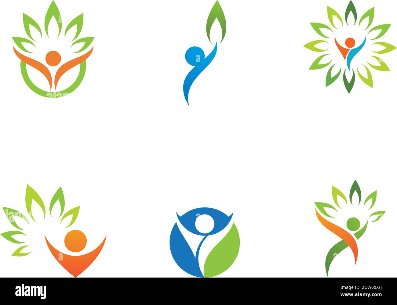 Human character logo sign,Health care logo Stock Vector Image & Art - Alamy