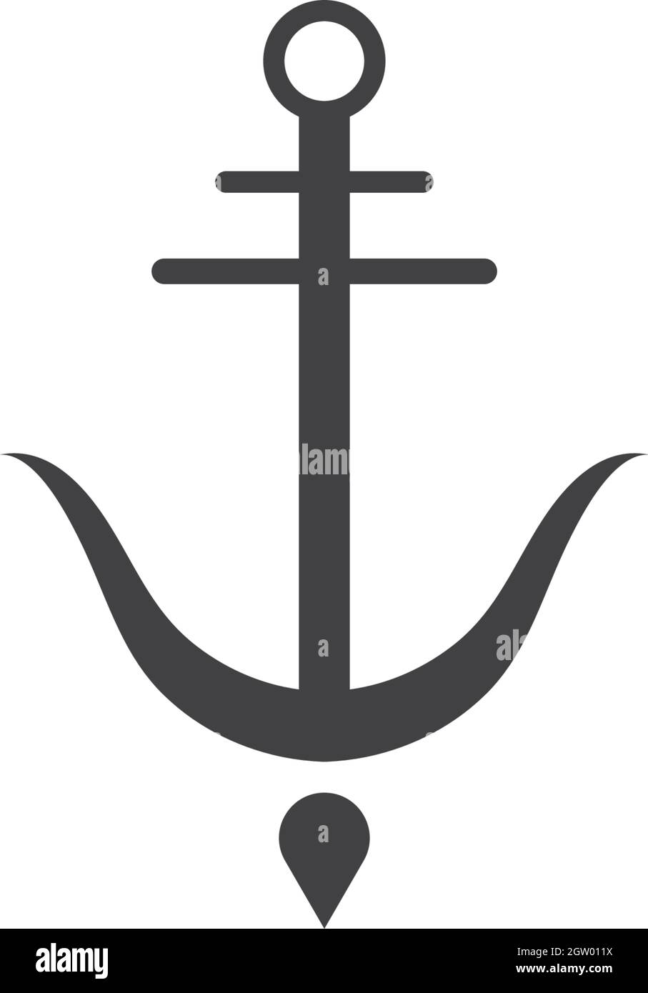 Anchor icon Logo Template vector illustration Stock Vector Image & Art ...