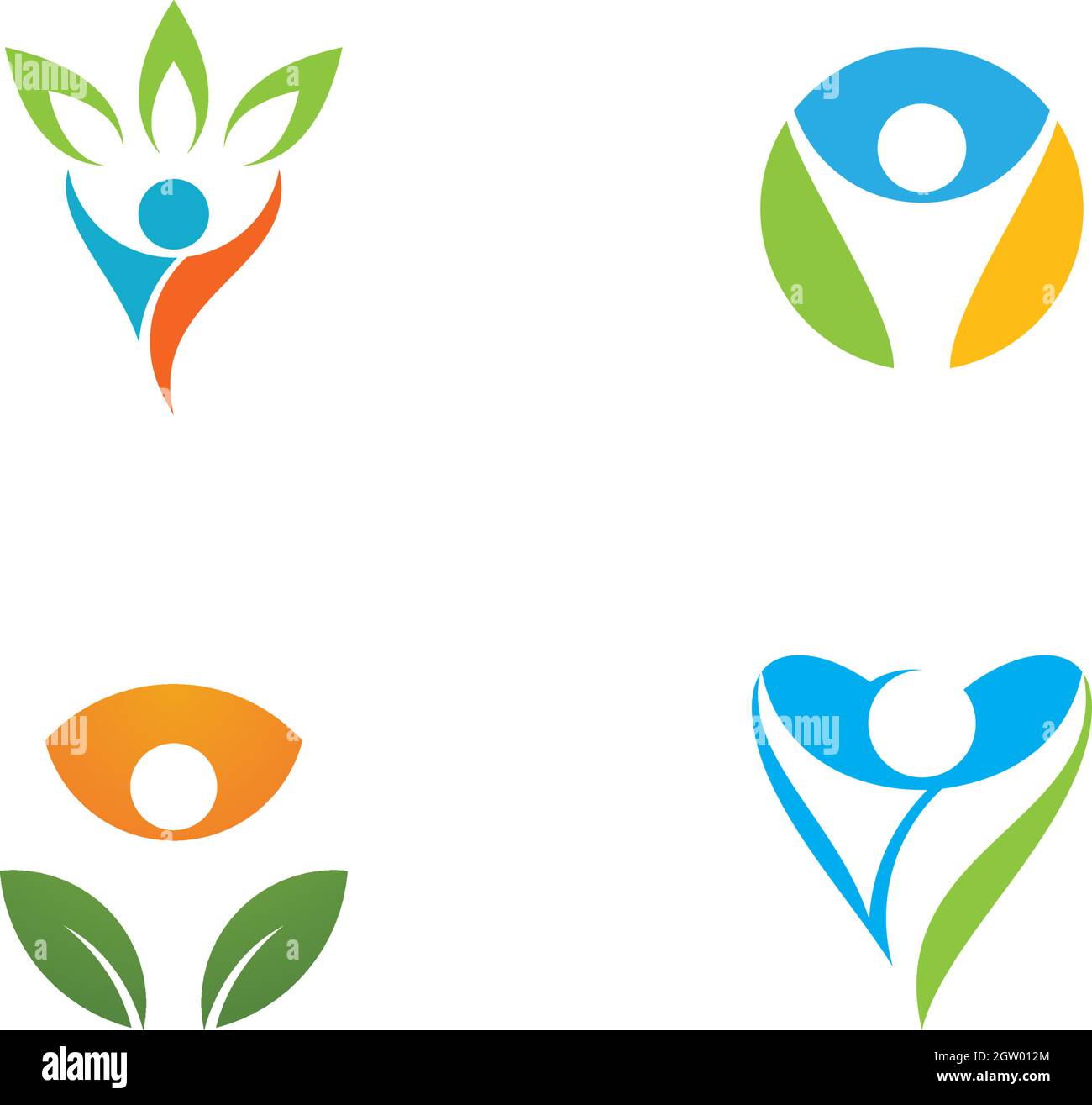 Human character logo sign,Health care logo Stock Vector Image & Art - Alamy