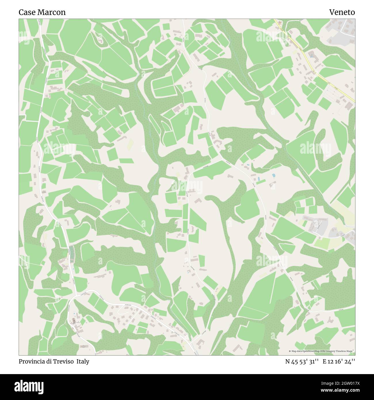 Case Marcon, Provincia di Treviso, Italy, Veneto, N 45 53' 31'', E 12 ...