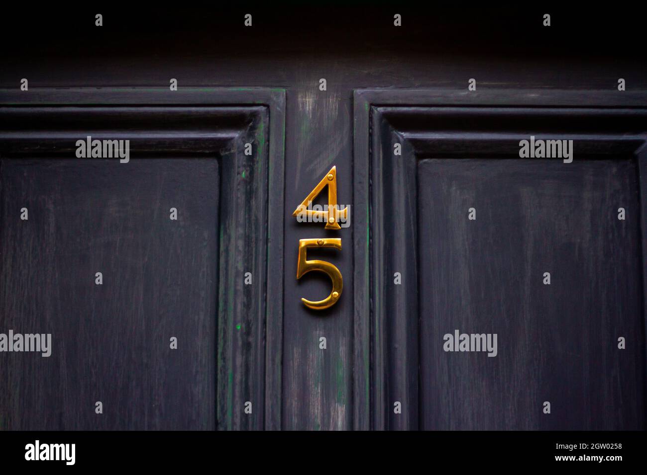 Old Yellow Sign A Wooden Door High Resolution Stock Photography and ...