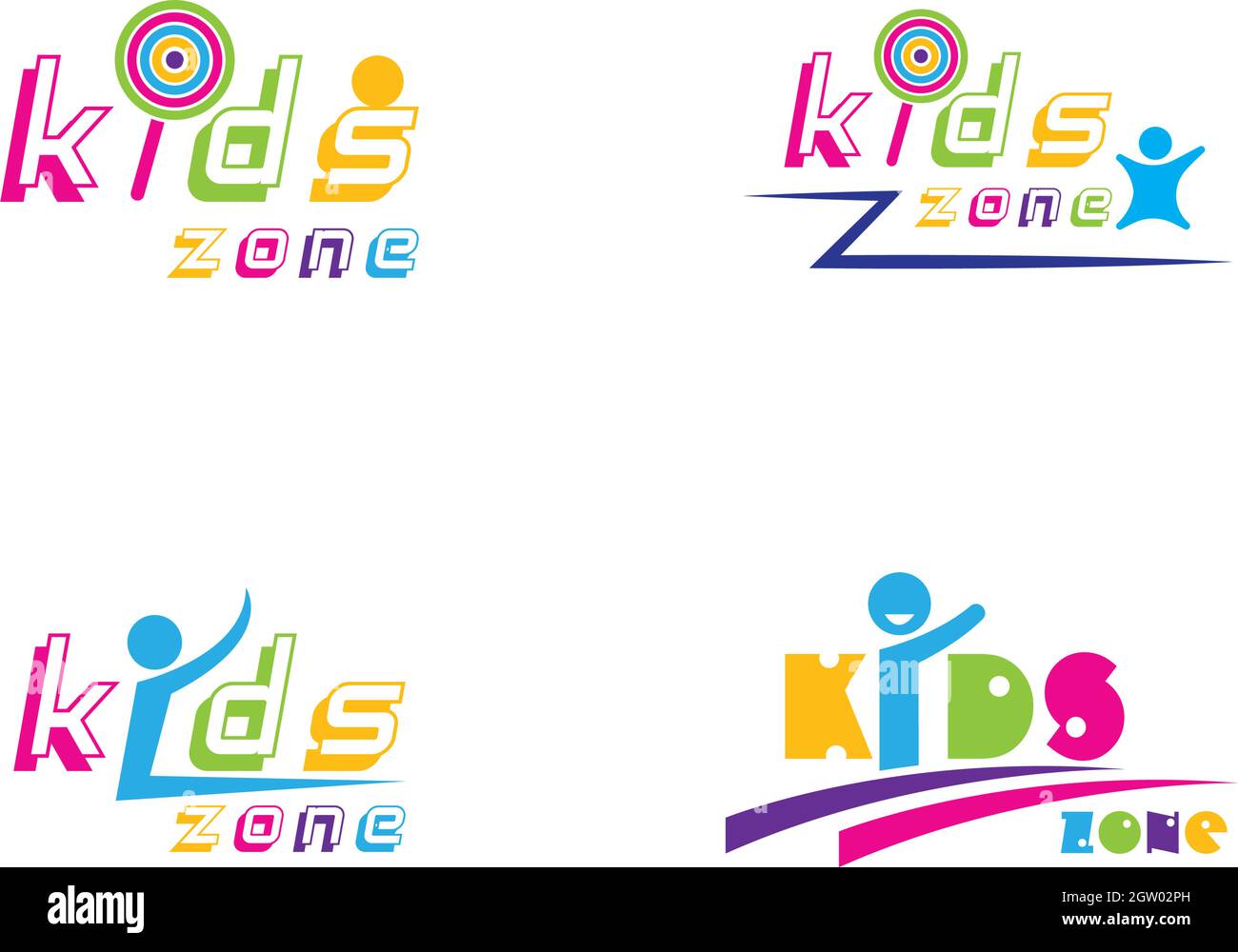 kids play logo design vector template Stock Vector Image & Art - Alamy