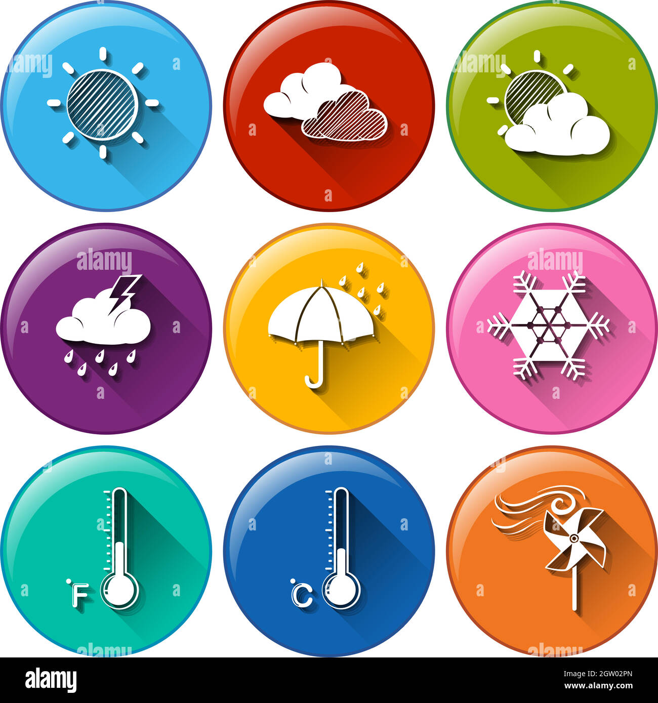 Weather forecast buttons hi-res stock photography and images - Alamy