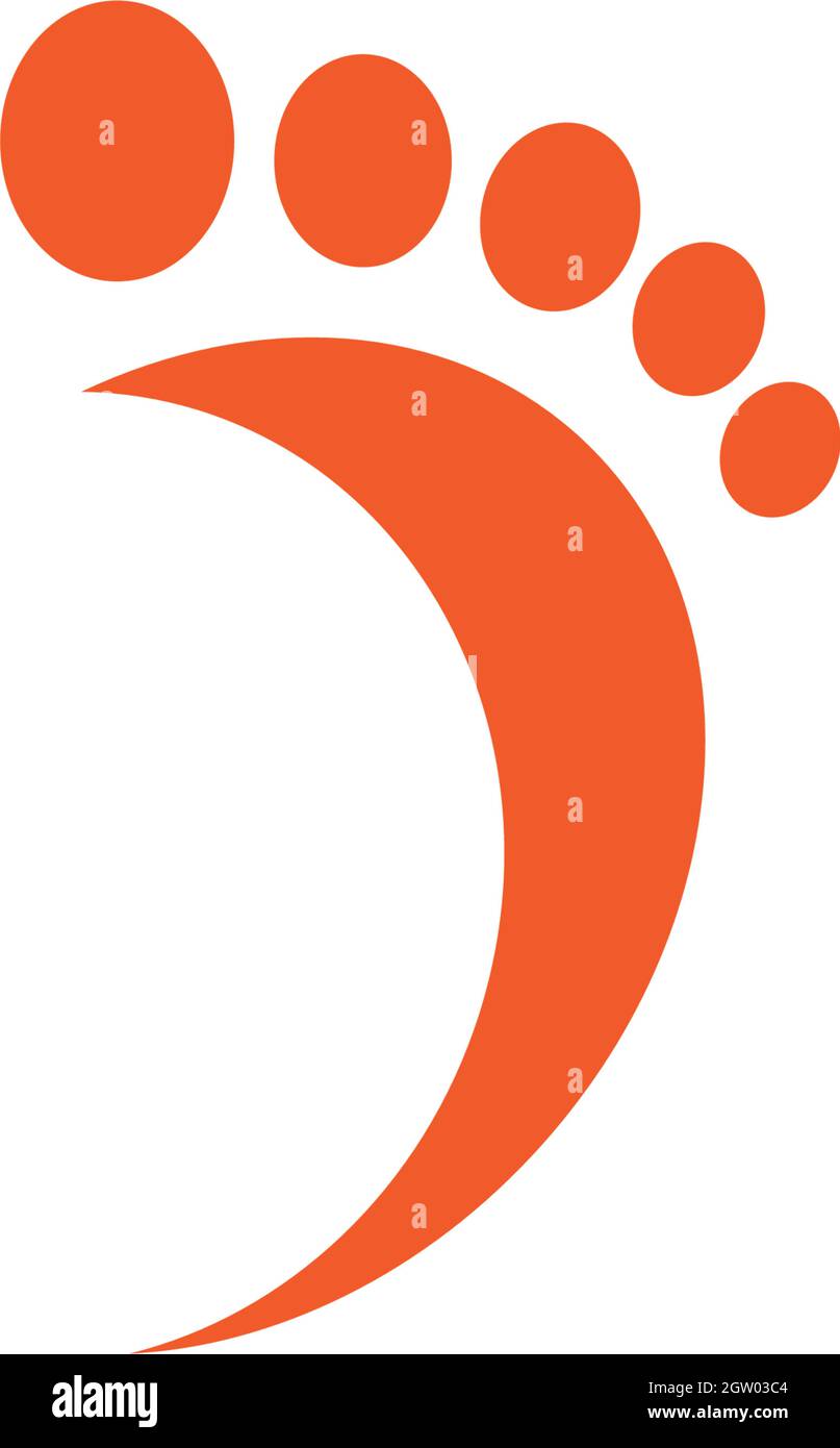 foot ilustration Logo vector Template Stock Vector Image & Art - Alamy