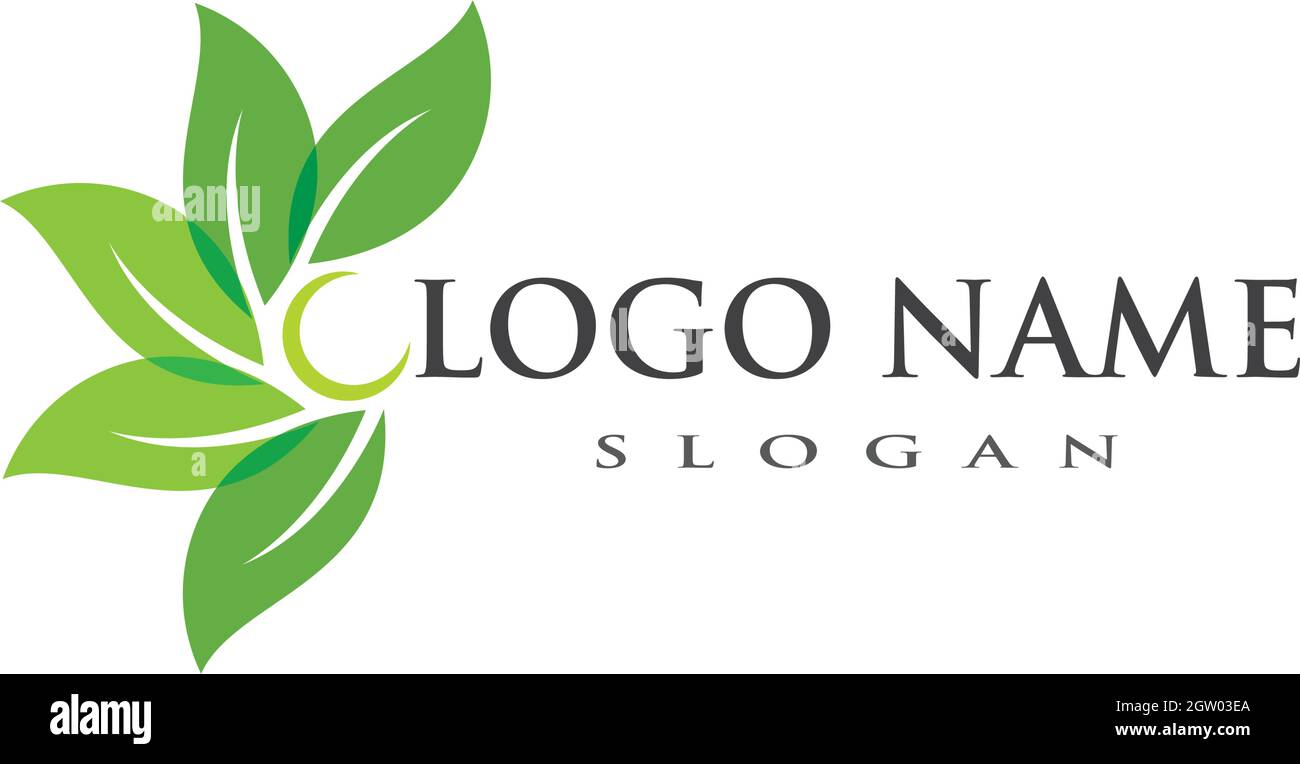 Tree leaf vector logo design, eco-friendly concept Stock Vector Image ...