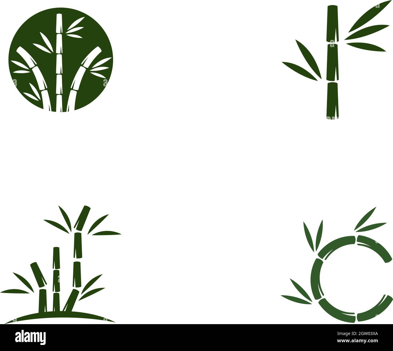 Bamboo forest vector vectors hi-res stock photography and images - Alamy