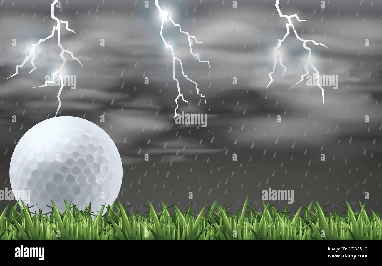 Green golf field Stock Vector Images - Alamy