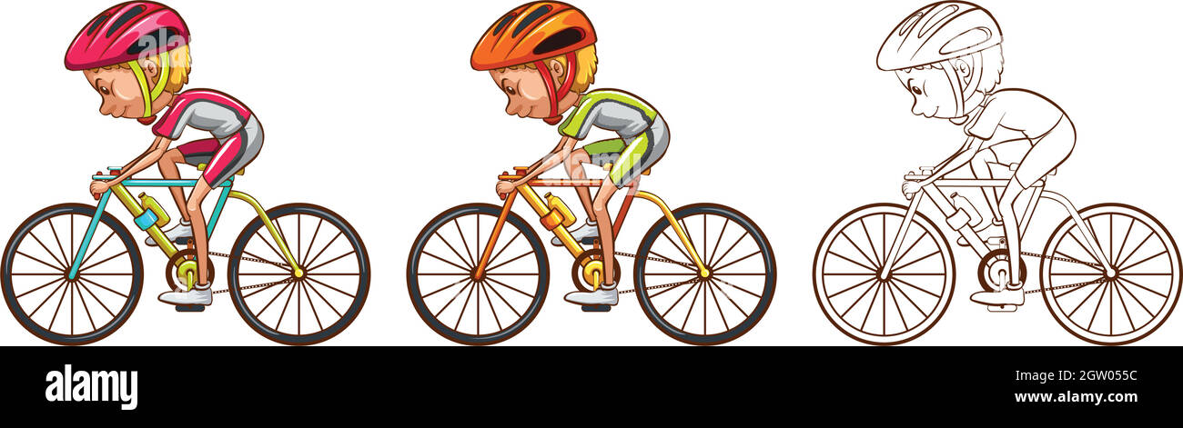 Drafting character for cyclist Stock Vector Image & Art - Alamy