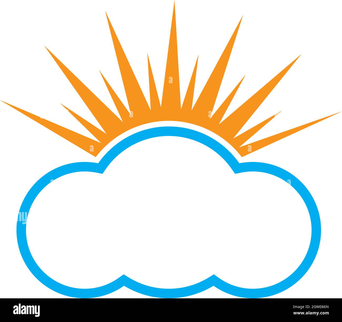 cloud vector logo template design vector Stock Vector Image & Art - Alamy