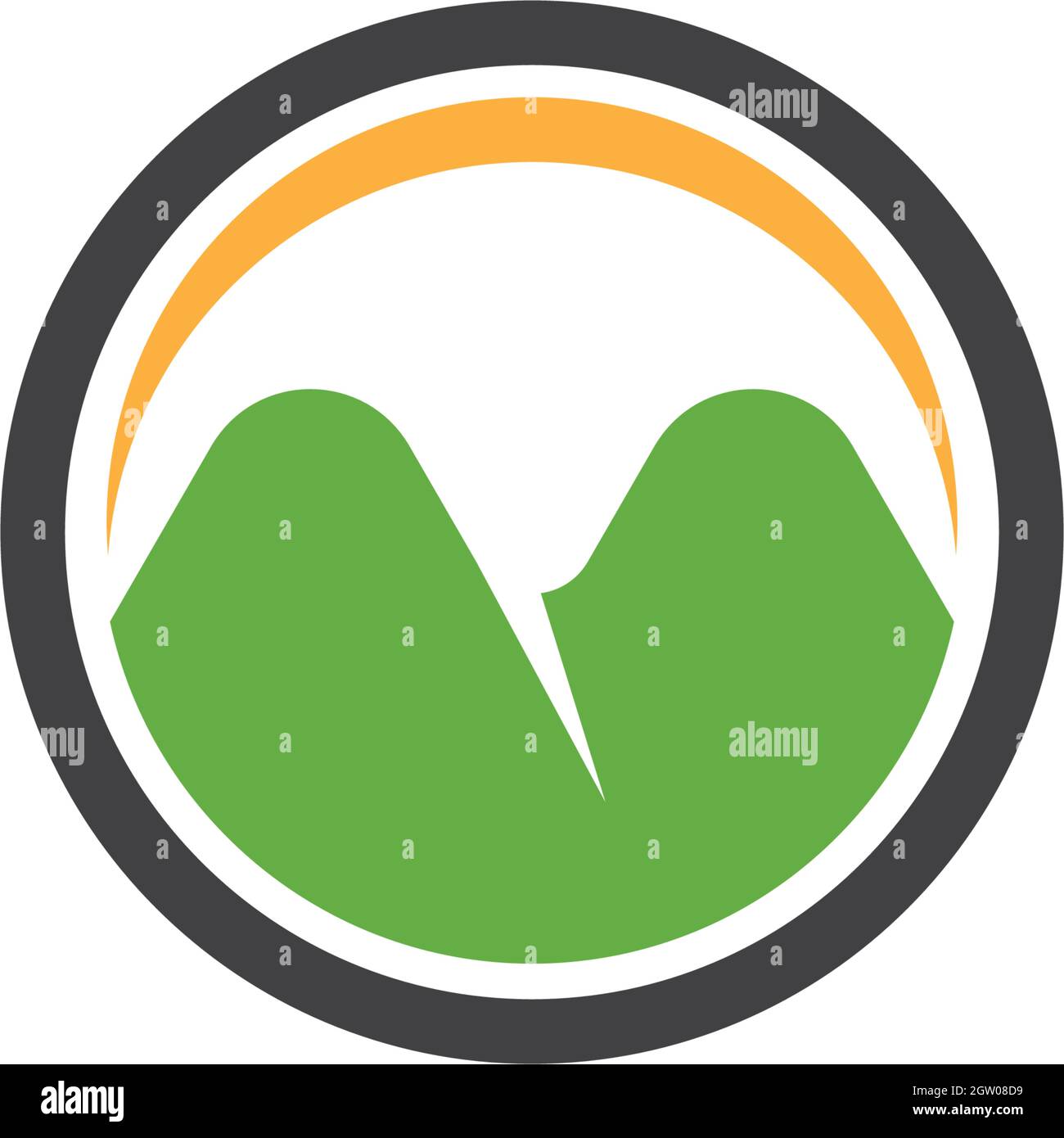 Mountain icon Logo Business Template Vector Stock Vector Image & Art ...