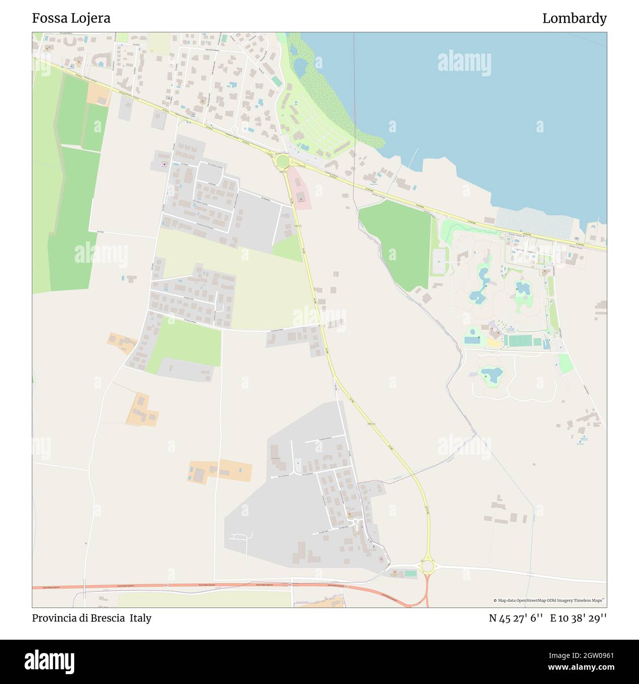 Fossa Lojera, Provincia di Brescia, Italy, Lombardy, N 45 27' 6'', E 10 ...