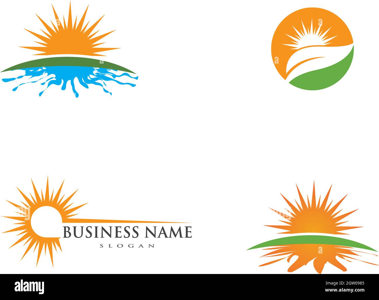sun ilustration logo vector icon template Stock Vector Image & Art - Alamy