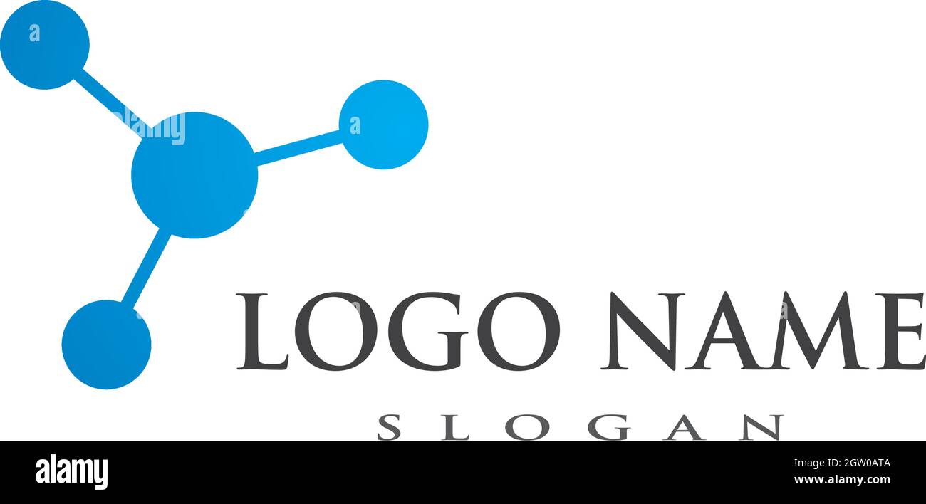 molecule logo vector icon template Stock Vector Image & Art - Alamy