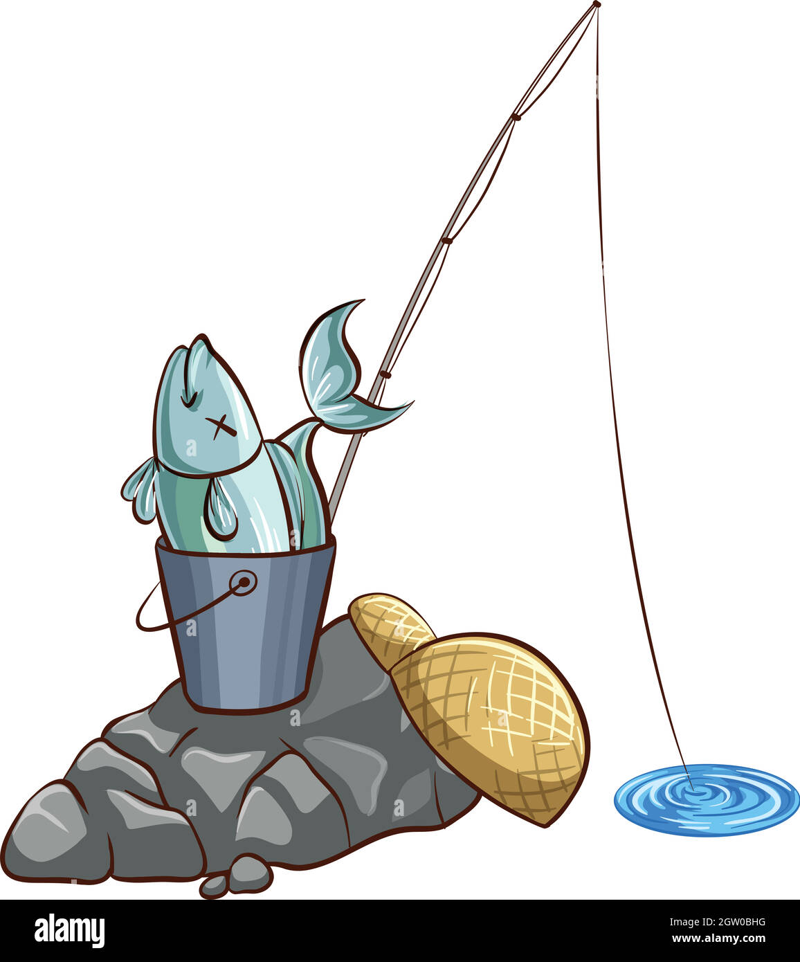 Fishing cap clipart hi-res stock photography and images - Alamy