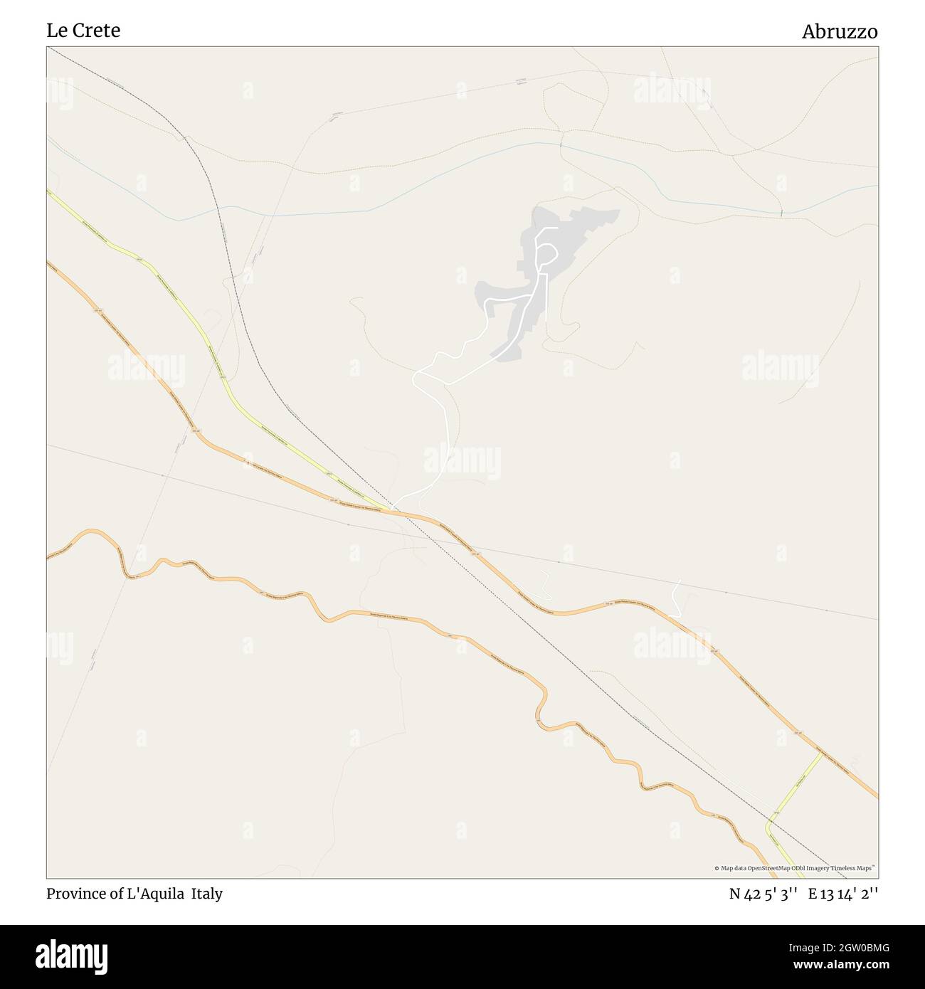 Le Crete, Province of L'Aquila, Italy, Abruzzo, N 42 5' 3'', E 13 14' 2 ...