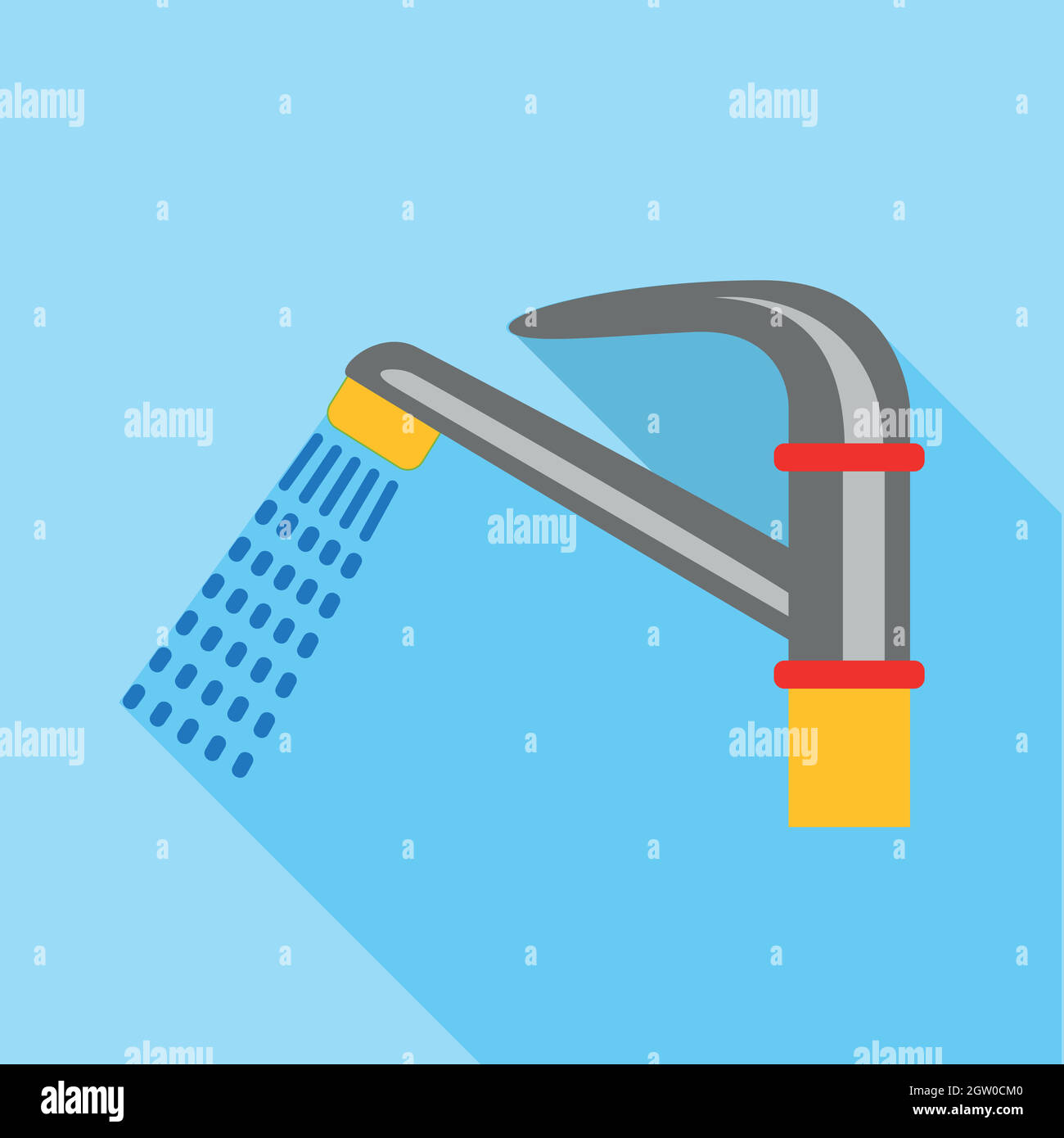 Faucet illustration Stock Vector Images - Alamy
