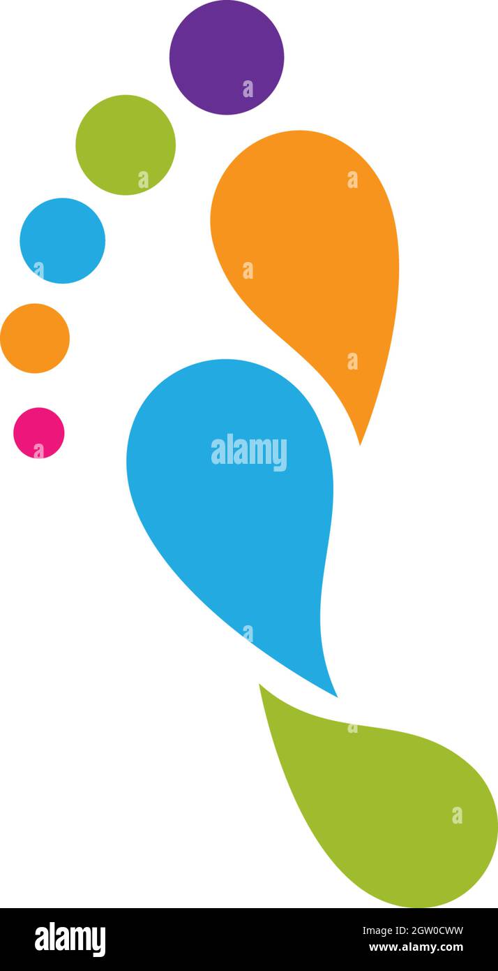 foot ilustration Logo vector Template Stock Vector Image & Art - Alamy
