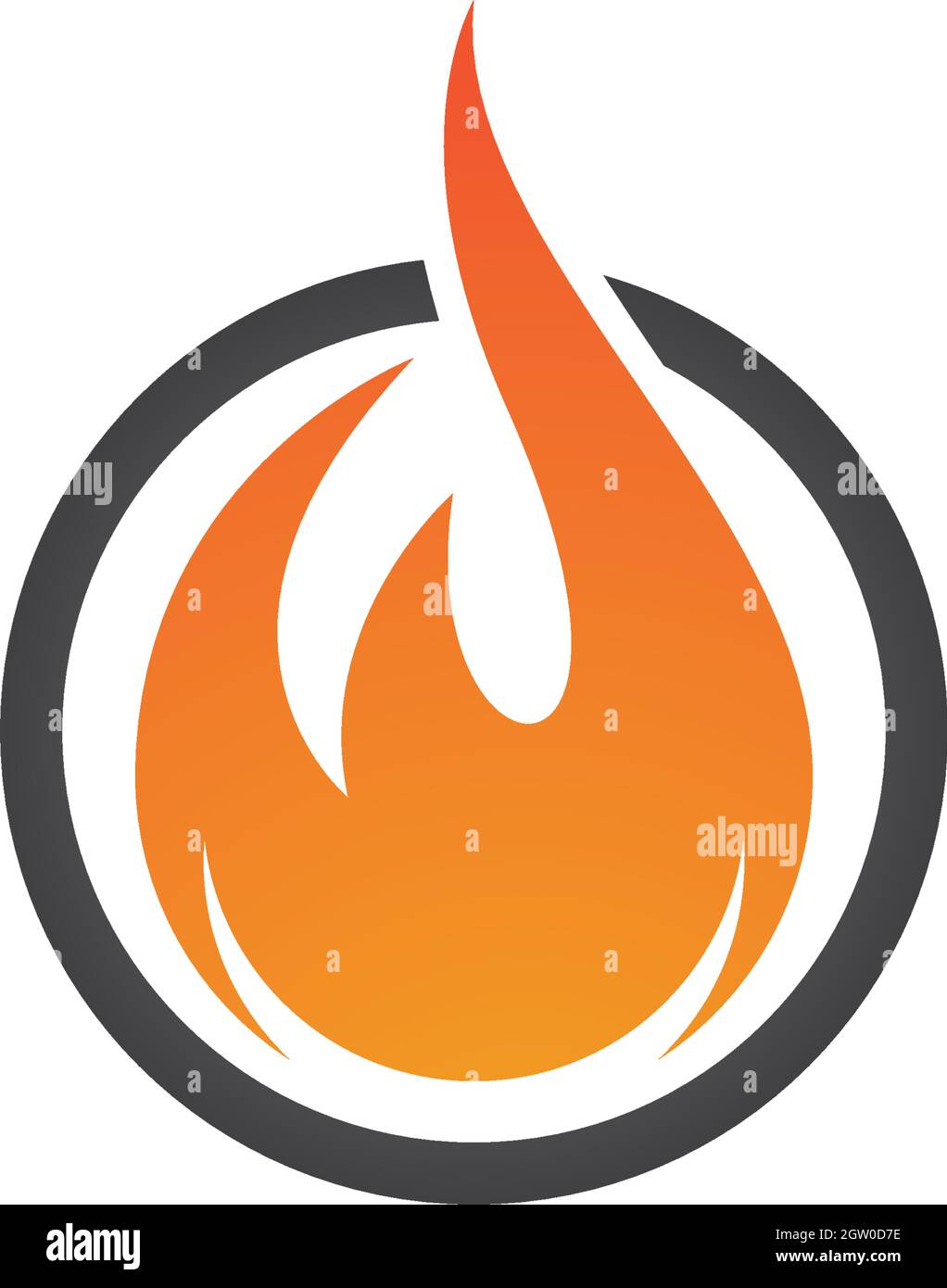 Fire flame Logo Template vector icon Oil, gas and energy logo concept ...