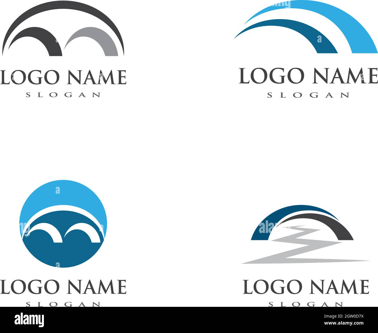 bridge ilustration logo vector template Stock Vector Image & Art - Alamy