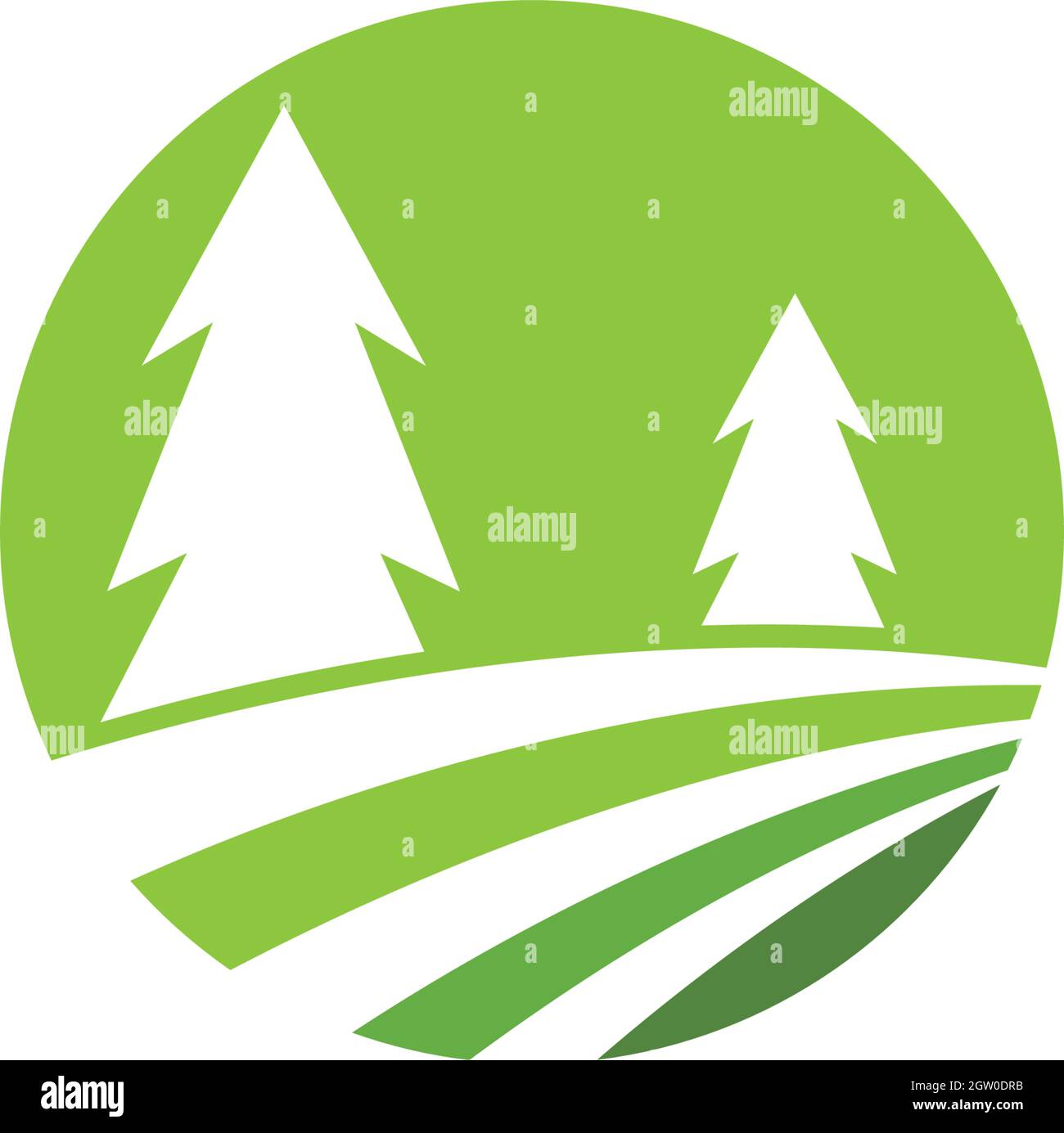 Cedar tree Logo template vector icon illustration design Stock Vector ...