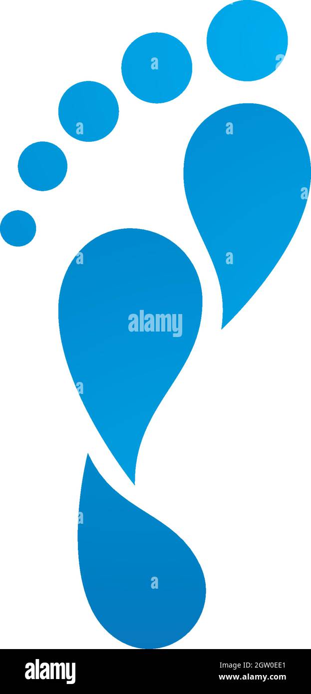 foot ilustration Logo vector Template Stock Vector Image & Art - Alamy