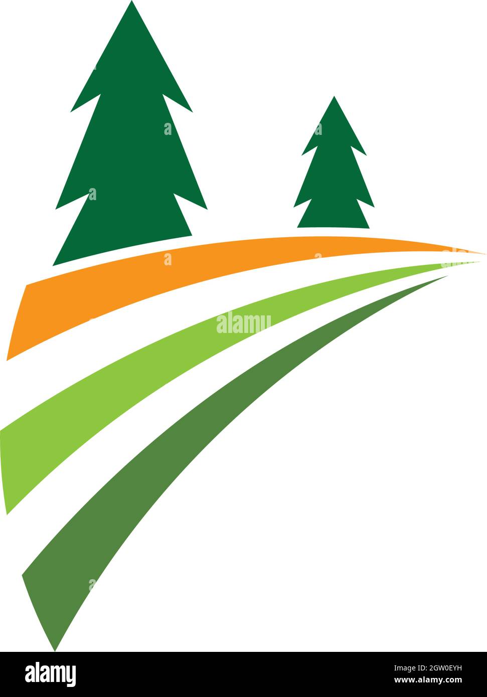 Cedar tree Logo template vector icon illustration design Stock Vector ...