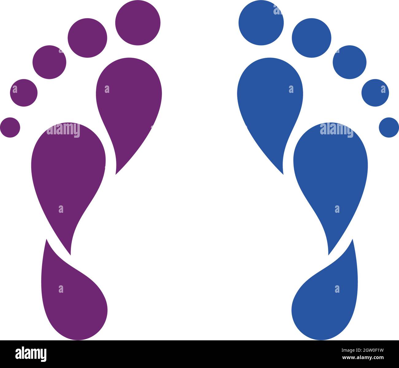 foot ilustration Logo vector Template Stock Vector Image & Art - Alamy