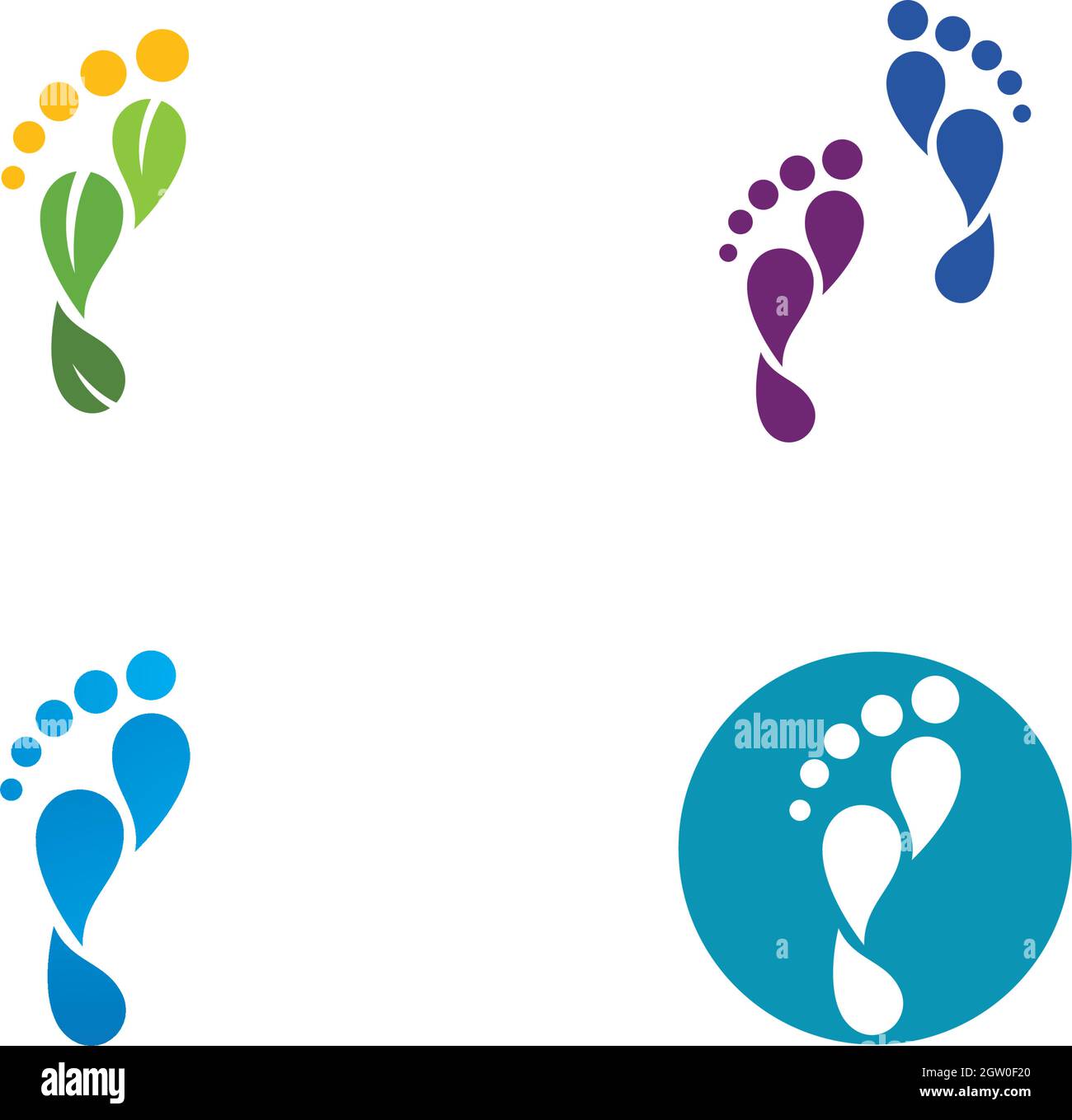 foot ilustration Logo vector Template Stock Vector Image & Art - Alamy