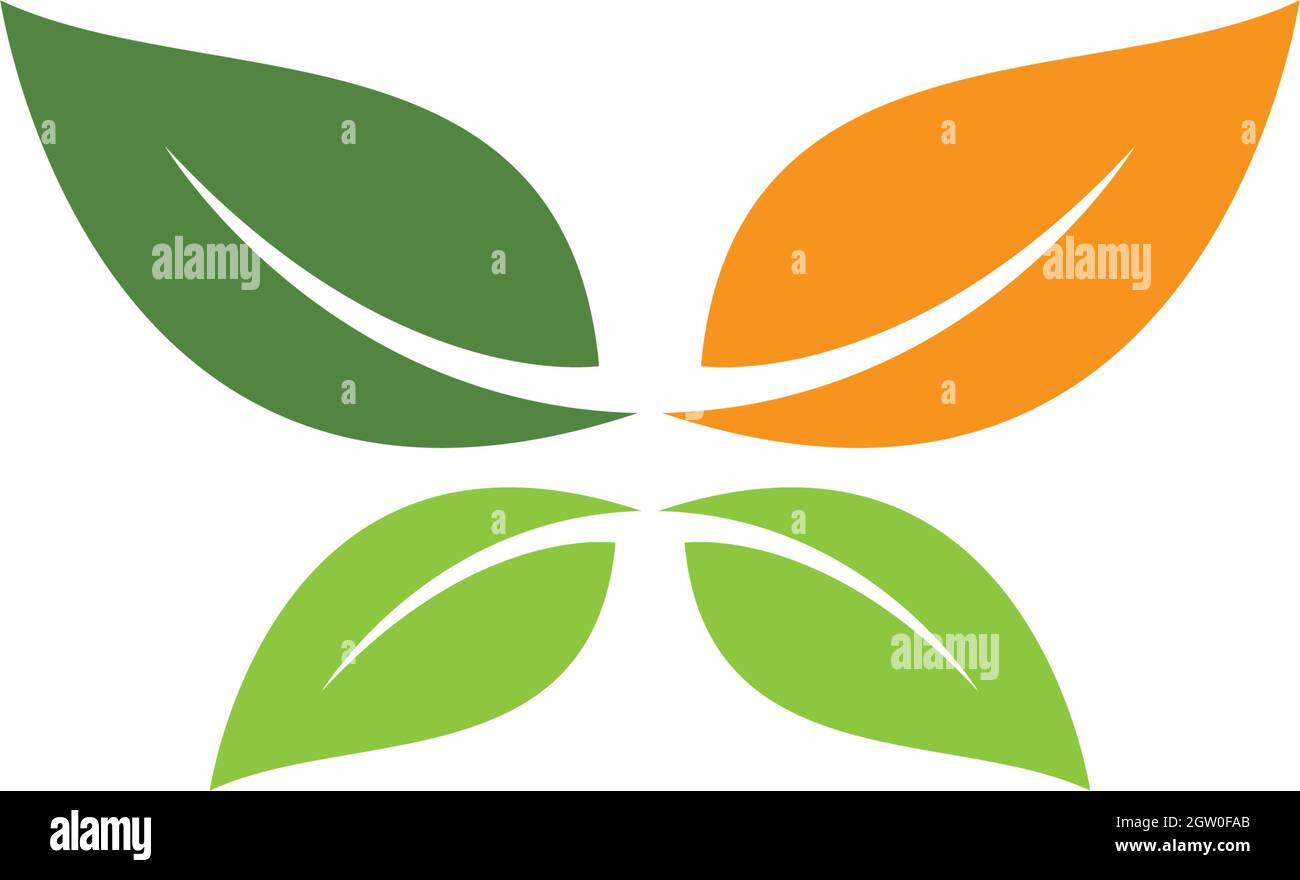 Butterfly leaf Logo Template Vector icon design Stock Vector Image ...