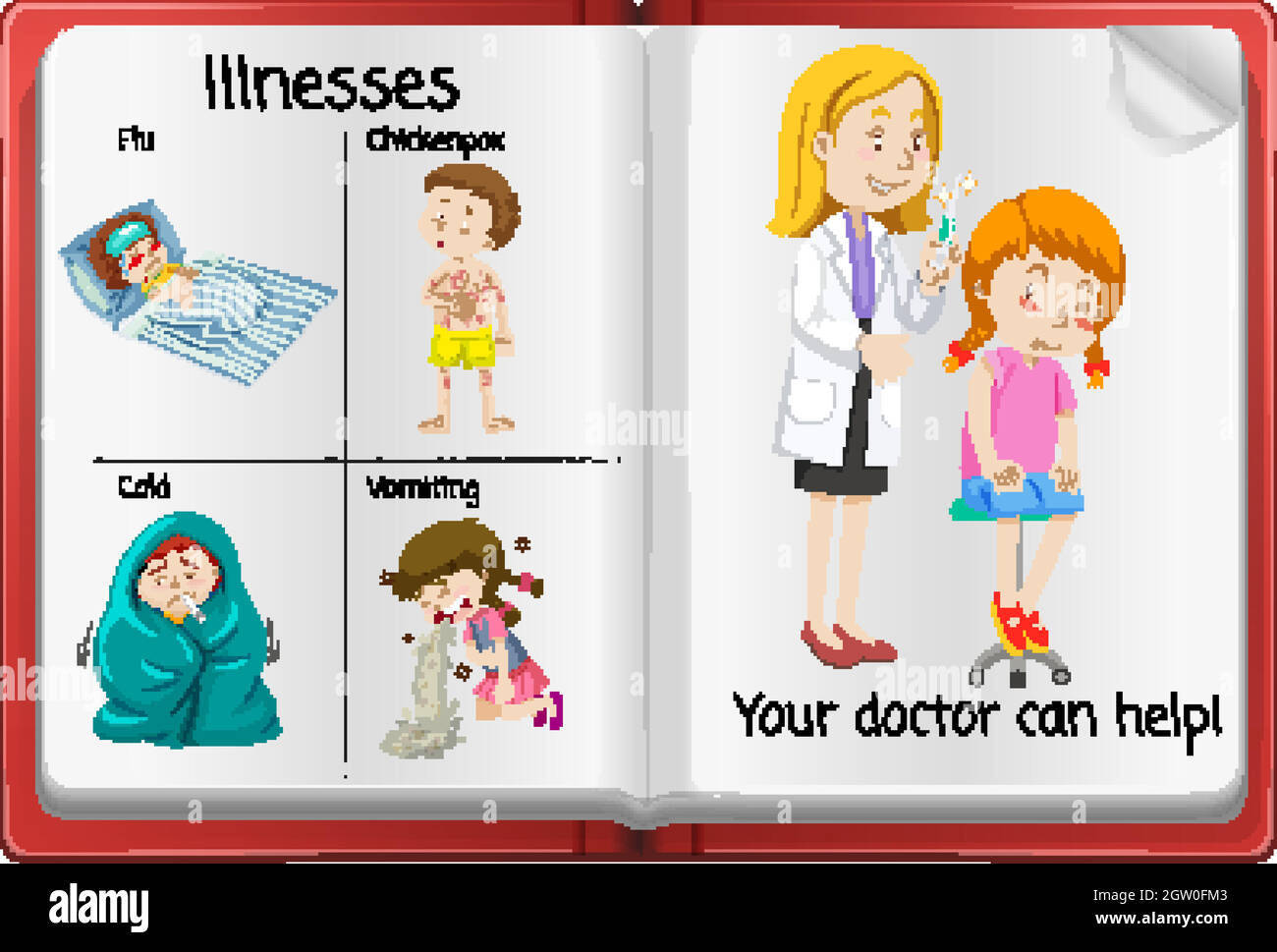 Open activity diary page Stock Vector Image & Art - Alamy