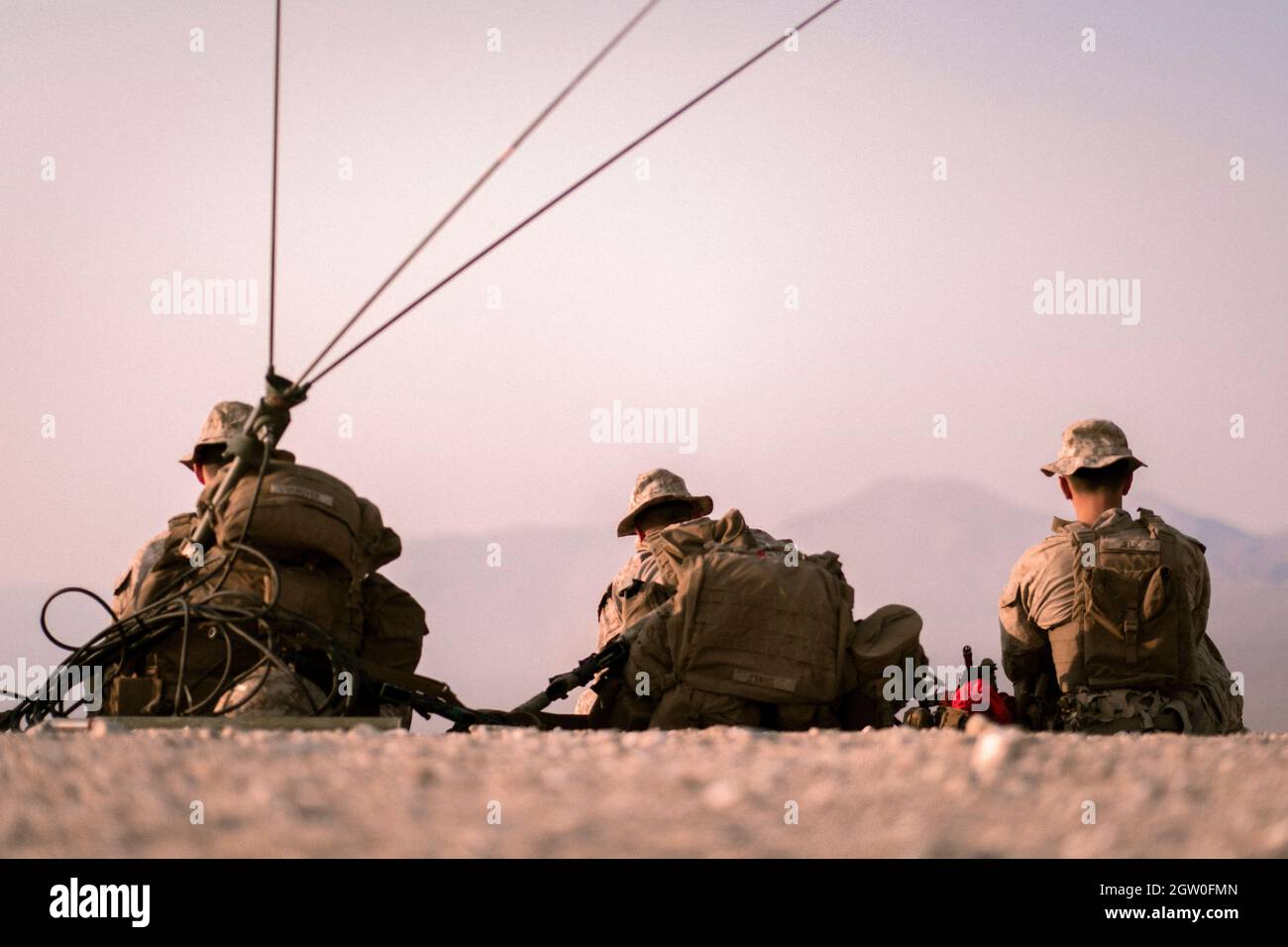 U.S. Marines with 1st Battalion, 3d Marines, prepare to conduct a fires ...