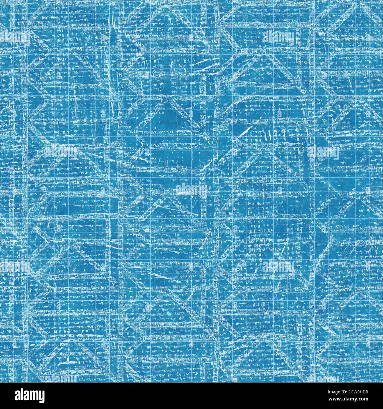 Seamless bright blue blueprint pattern for textile and print Stock ...