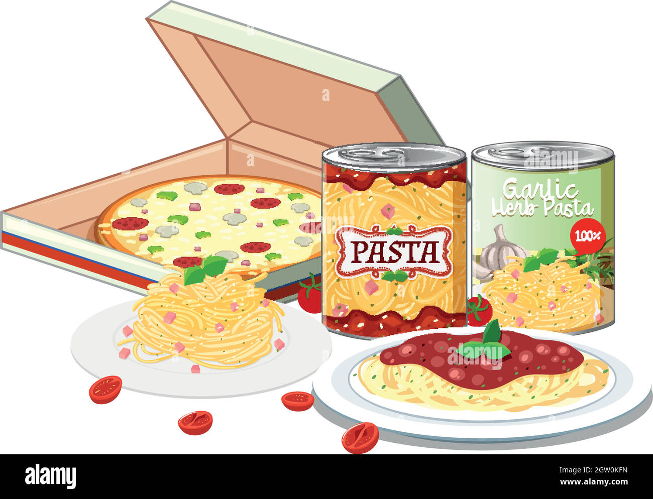 Easy pizza Stock Vector Images - Alamy