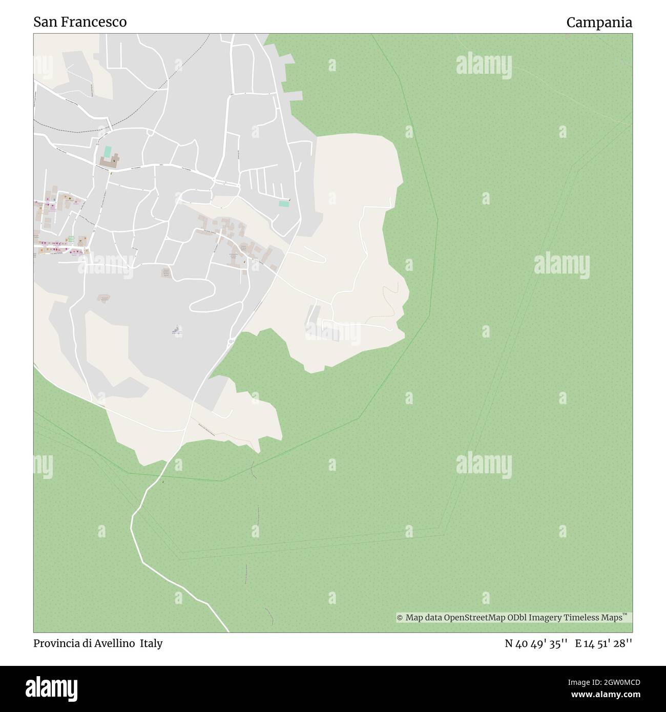 Avellino map hi-res stock photography and images - Alamy