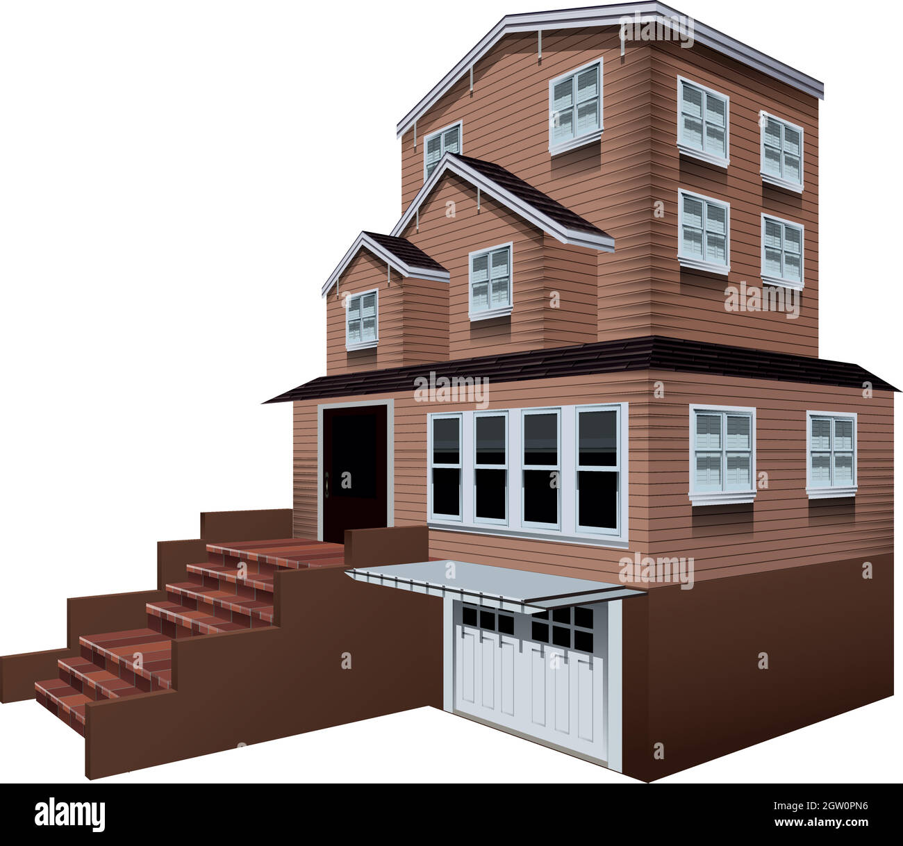Garage building clipart Stock Vector Images - Alamy