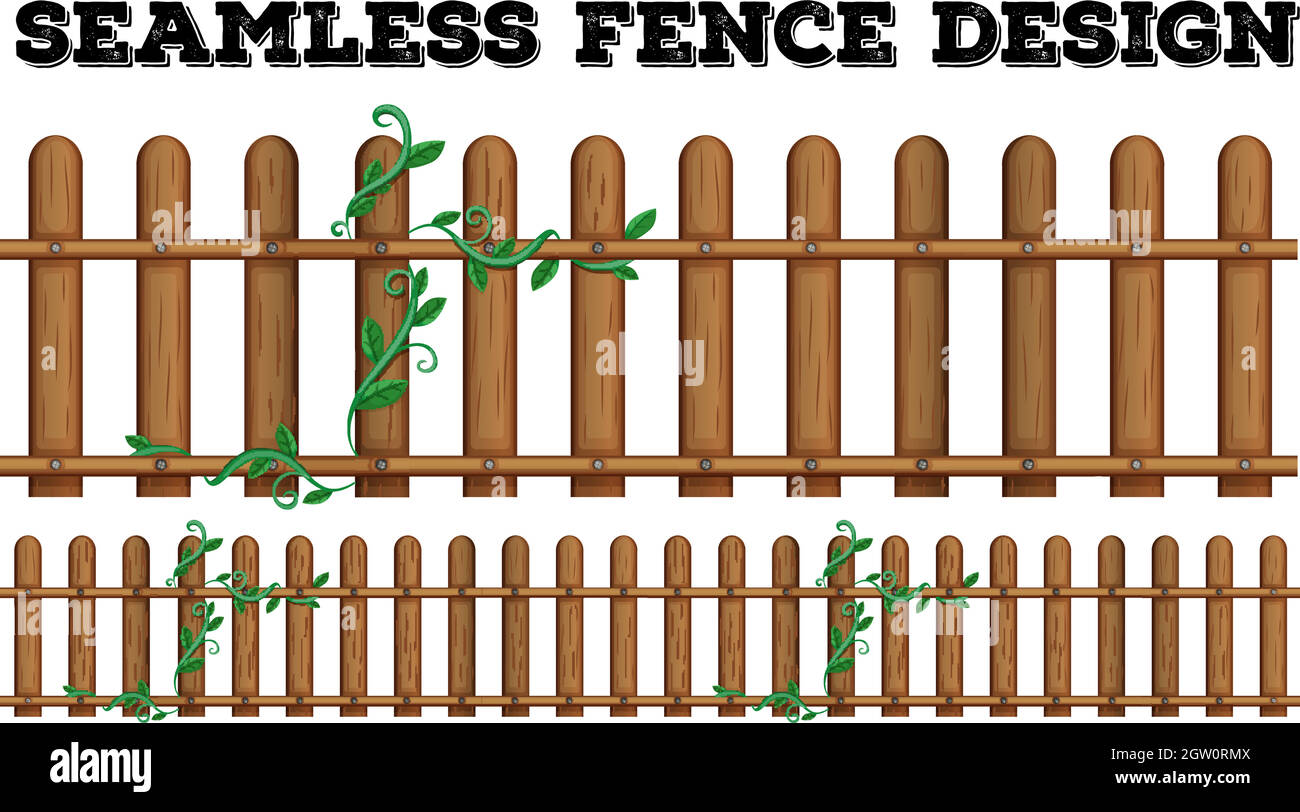 Wooden gate design style Stock Vector Images - Alamy
