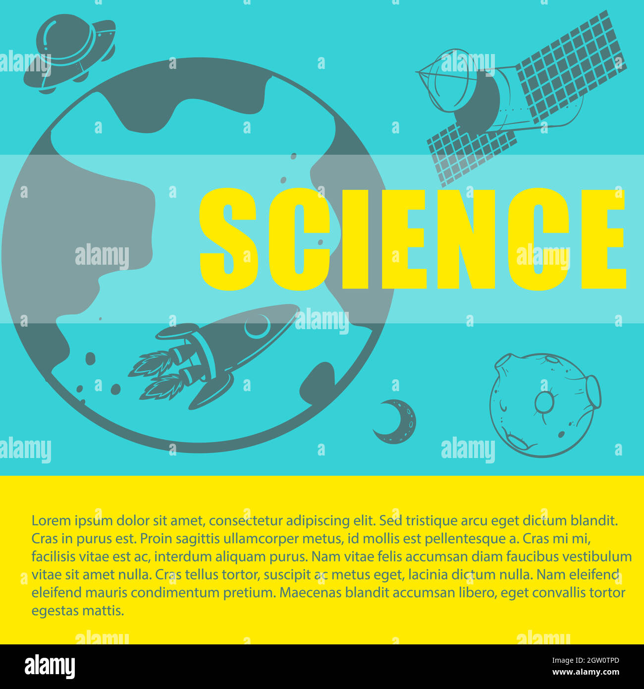 Science theme with space and text Stock Vector Image & Art - Alamy