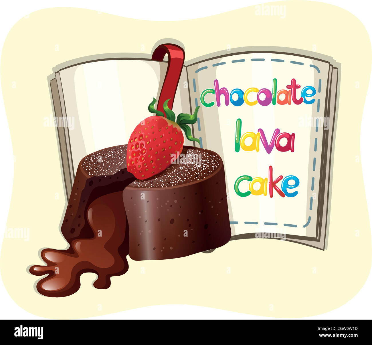 Strawberry chocolate cake Cut Out Stock Images & Pictures - Alamy